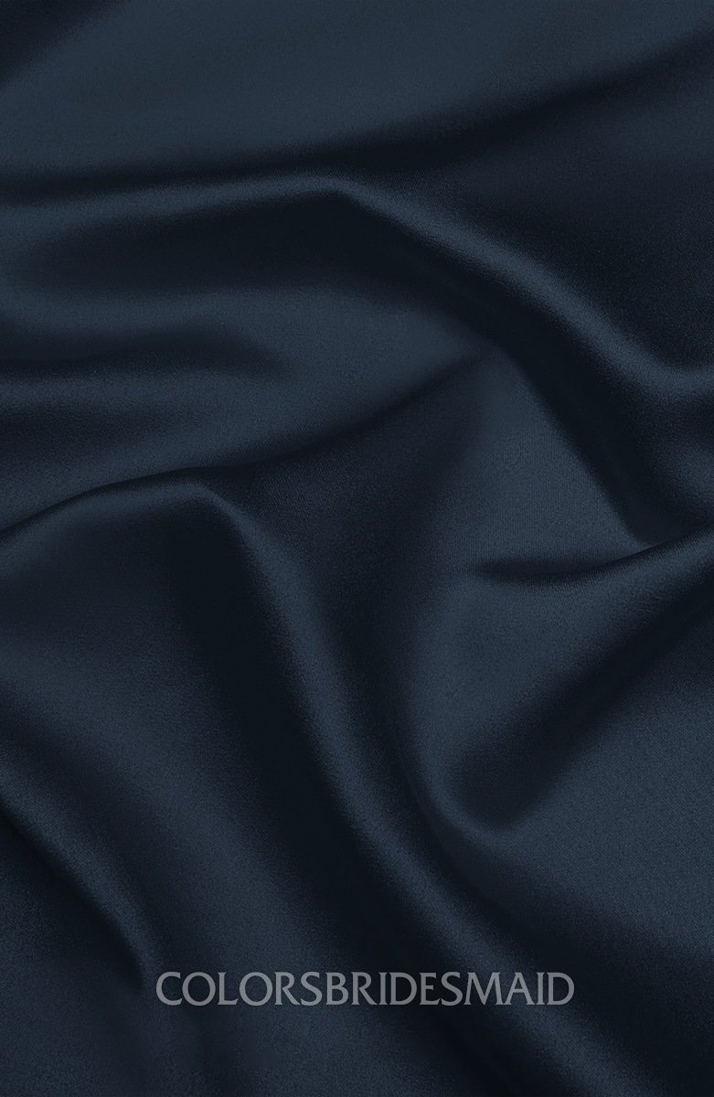 Navy Blue Satin Fabric By the Yard - ColorsBridesmaid