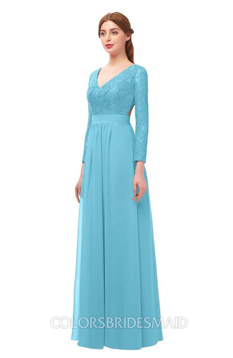 ColsBM Cyan Light Blue Bridesmaid Dresses - ColorsBridesmaid
