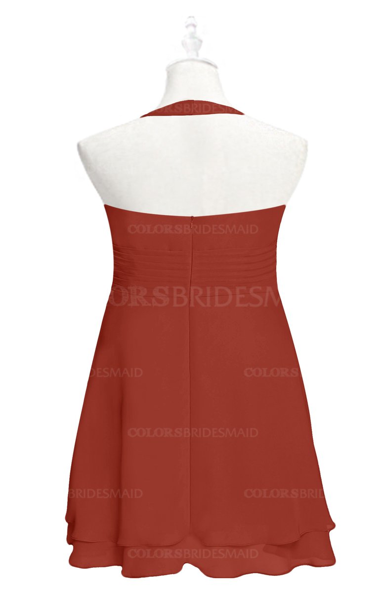 ColsBM Nathaly Rust Plus Size Bridesmaid Dresses - ColorsBridesmaid