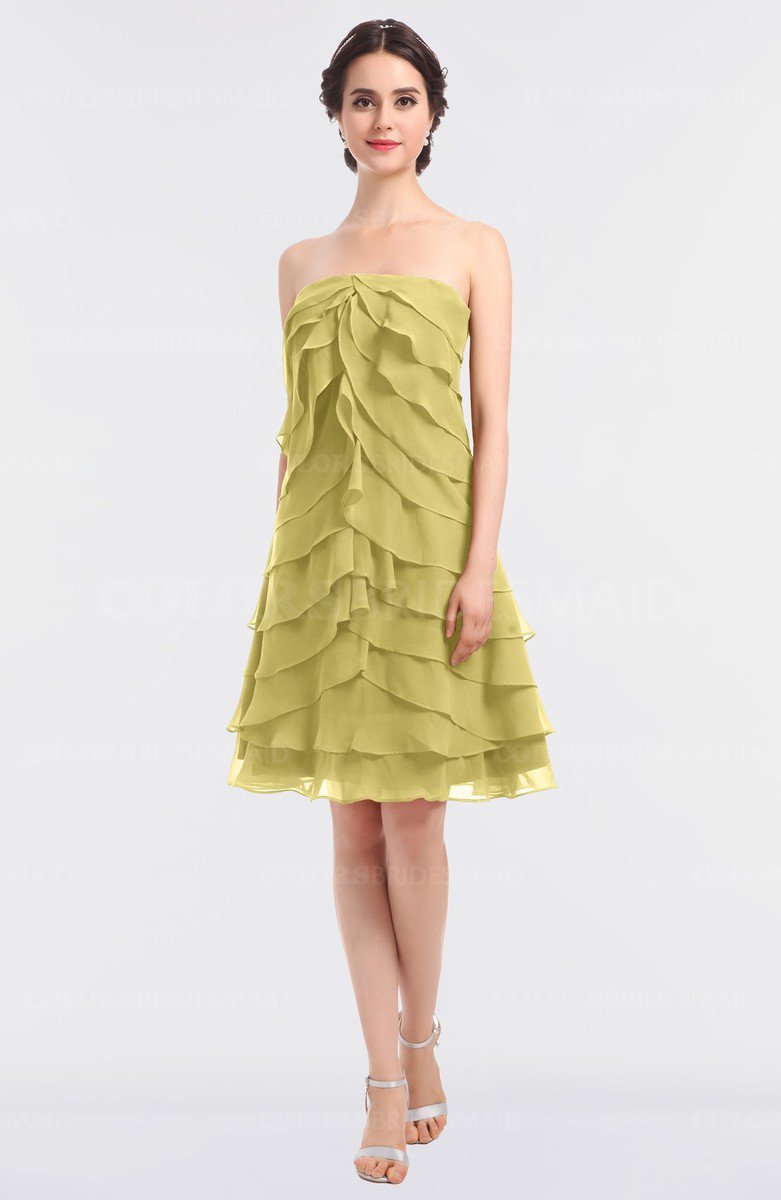 ColsBM Cheyenne Misted Yellow Bridesmaid Dresses - ColorsBridesmaid