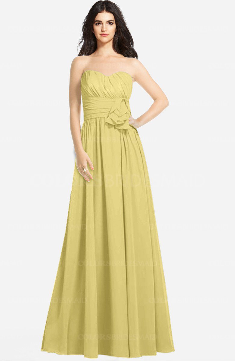 ColsBM Audrina Misted Yellow Bridesmaid Dresses - ColorsBridesmaid