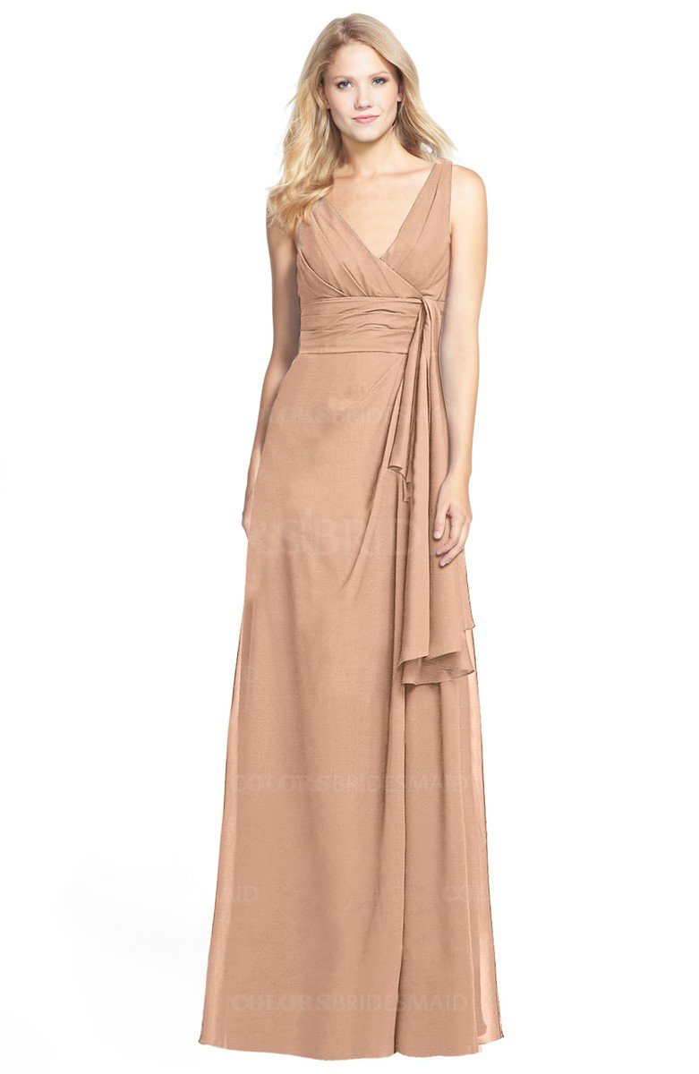 ColsBM Ashlyn Almost Apricot Bridesmaid Dresses - ColorsBridesmaid
