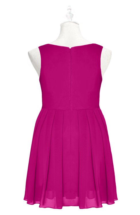 ColsBM Zariah Hot Pink Plus Size Bridesmaid Dresses - ColorsBridesmaid