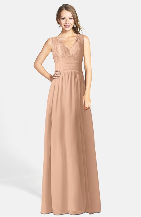 ColsBM Ciara Almost Apricot Bridesmaid Dresses - ColorsBridesmaid