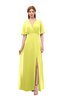 ColsBM Dusty Pale Yellow Bridesmaid Dresses - ColorsBridesmaid